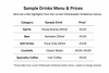 Bars on Ambassador Ambience: Drinks Menus, Prices & Packages 2025-2026 ...