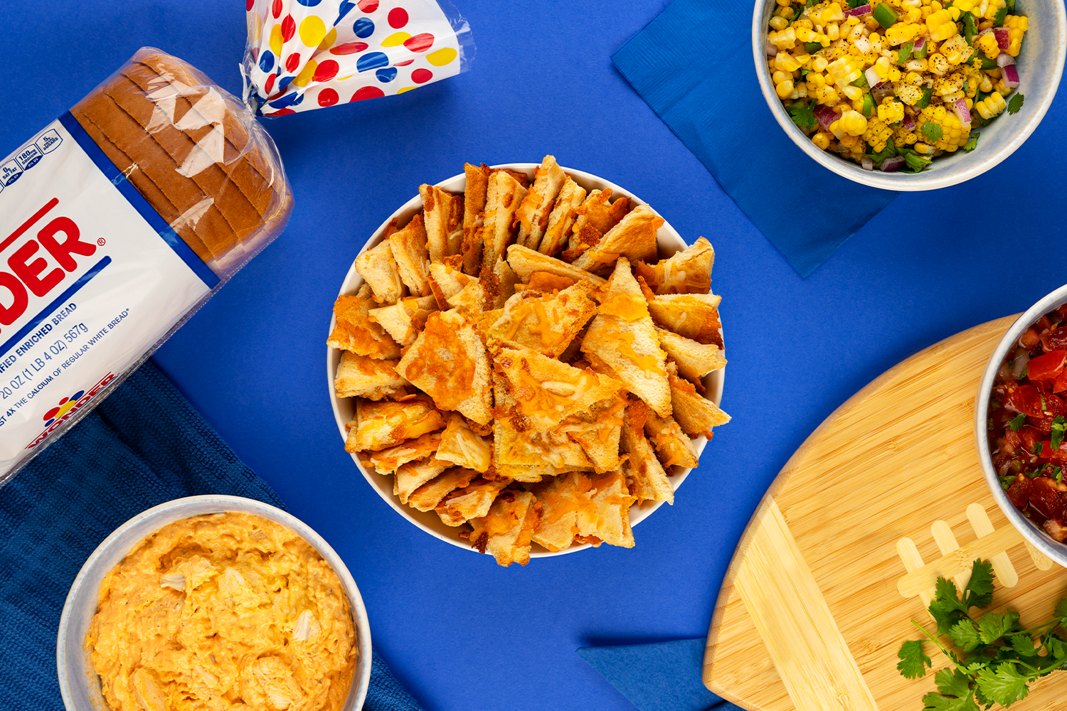 Game Day Grilled Cheese Chips — Wonder bread