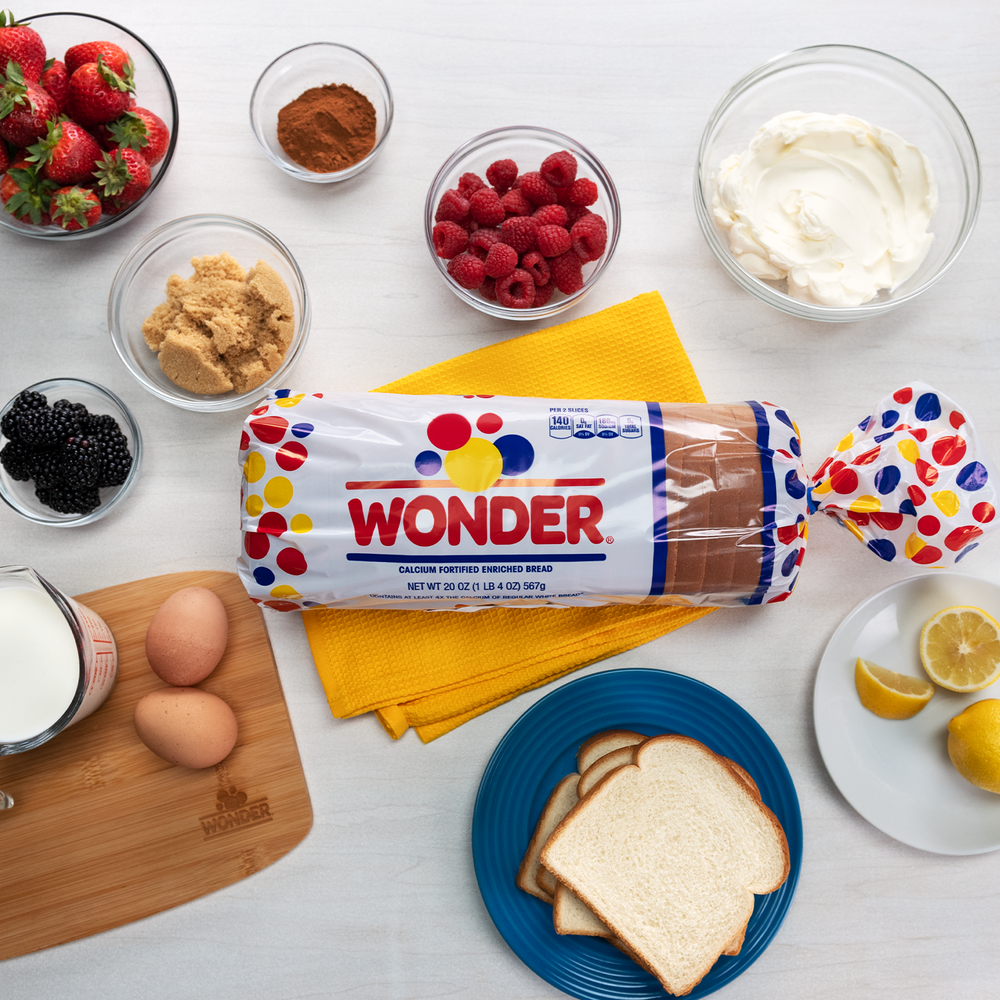 Rolled French Toast Wreath — Wonder bread