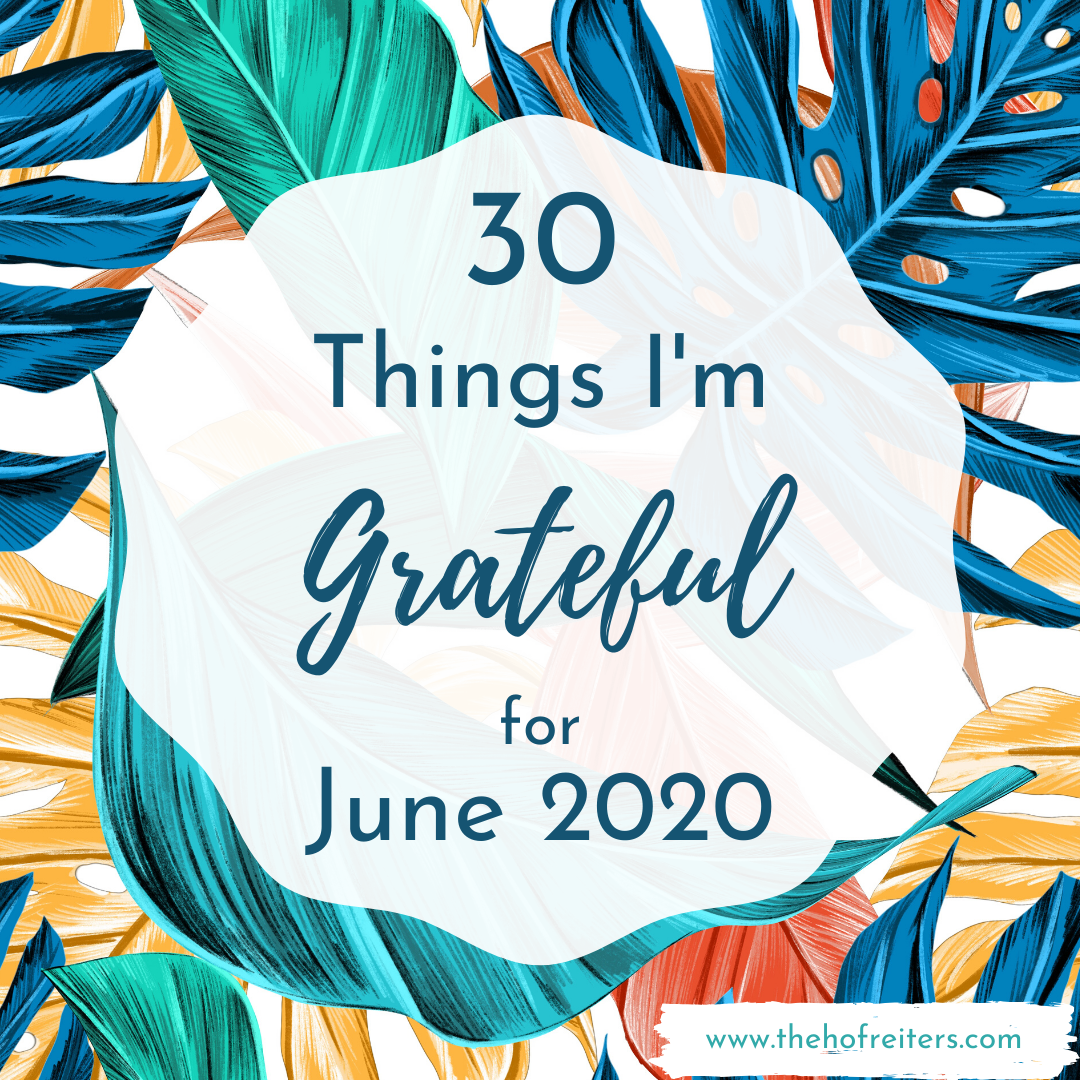 30 Things I am Grateful for June 2020 — The Hofreiters