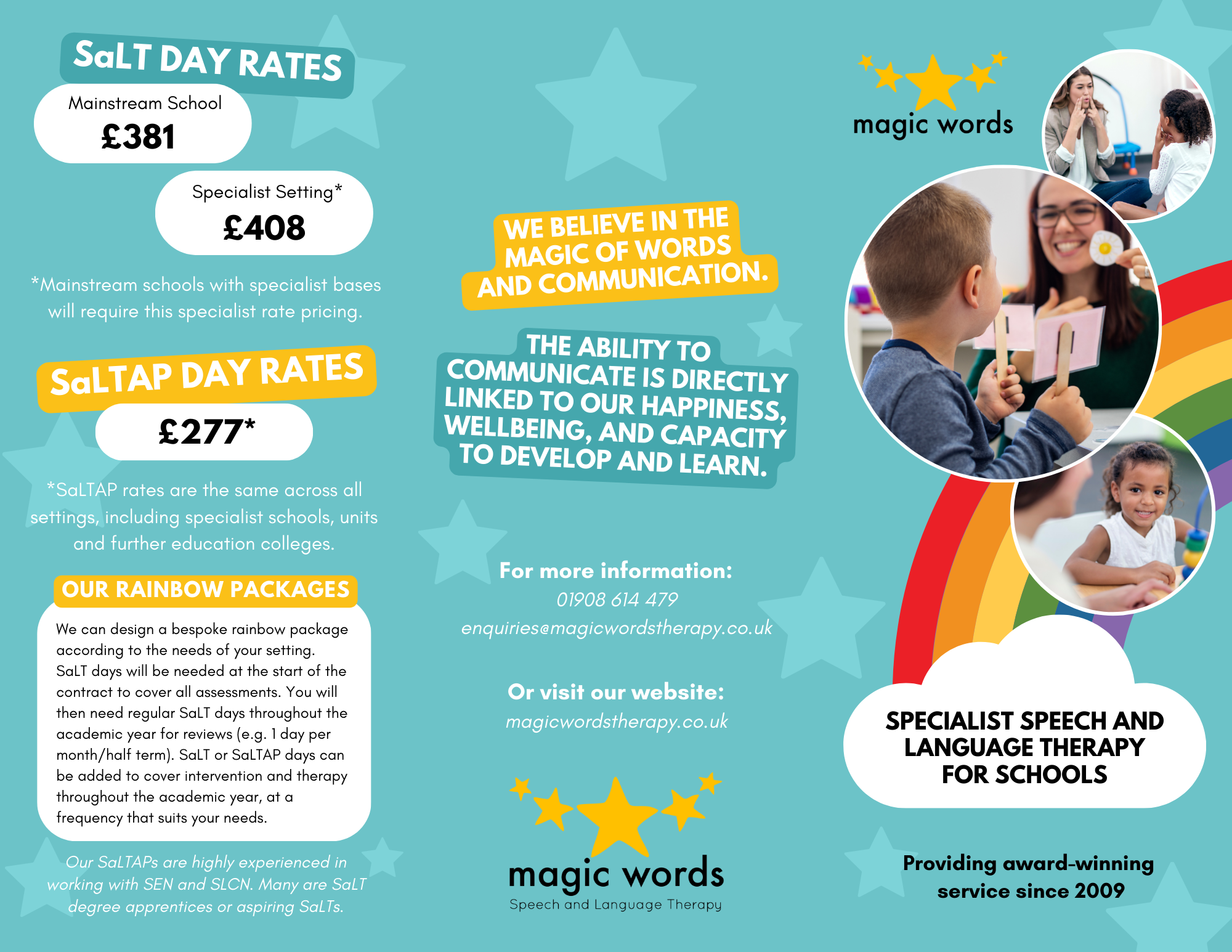 Schools Service Enquiry Form - Magic Words