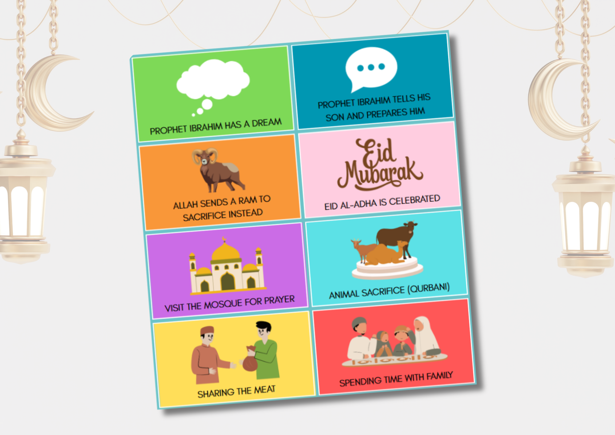 Magic Words - Eid al-Adha Picture Cards Activity