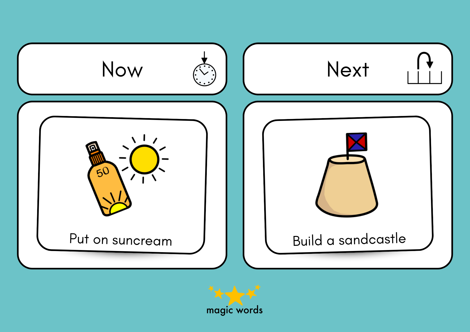 Magic Words - Summer Now and Next Board