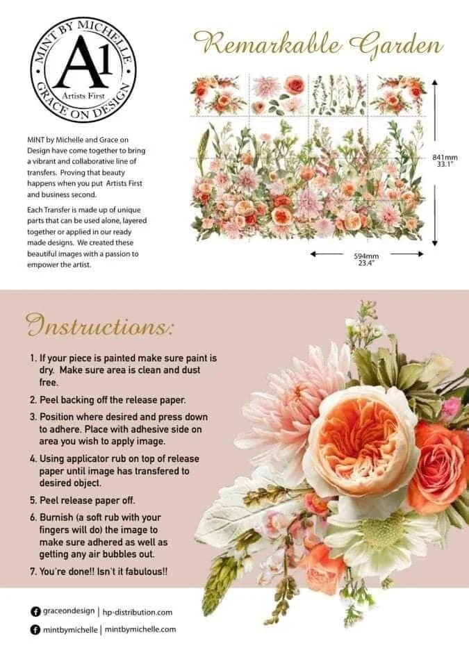 Mint Decoupage Papers & Artist First Decor Transfers — Flipping Fabulous