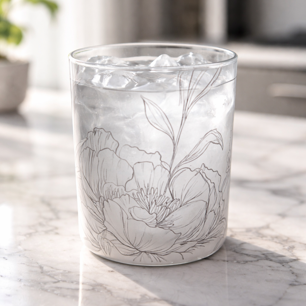 Bloom Botanical Glassware Collection | Peony Design | Sip & Settle Home ...