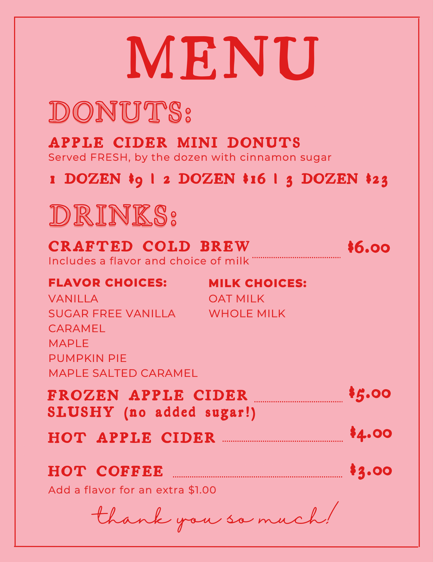 AppleHouse Menu — North Star Donuts