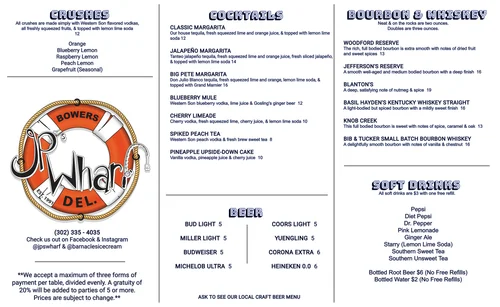 Our Menu — Jp’s Wharf