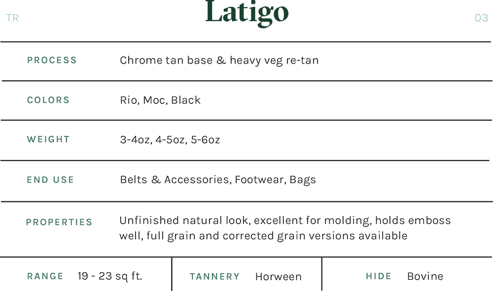 Horween Latigo Leather | Horween Leather | The Tannery Row | Leather ...