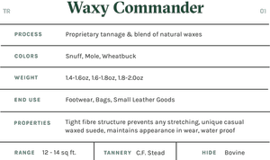 C.F. Stead Waxy Commander Leather | The Tannery Row | Leather Distributor
