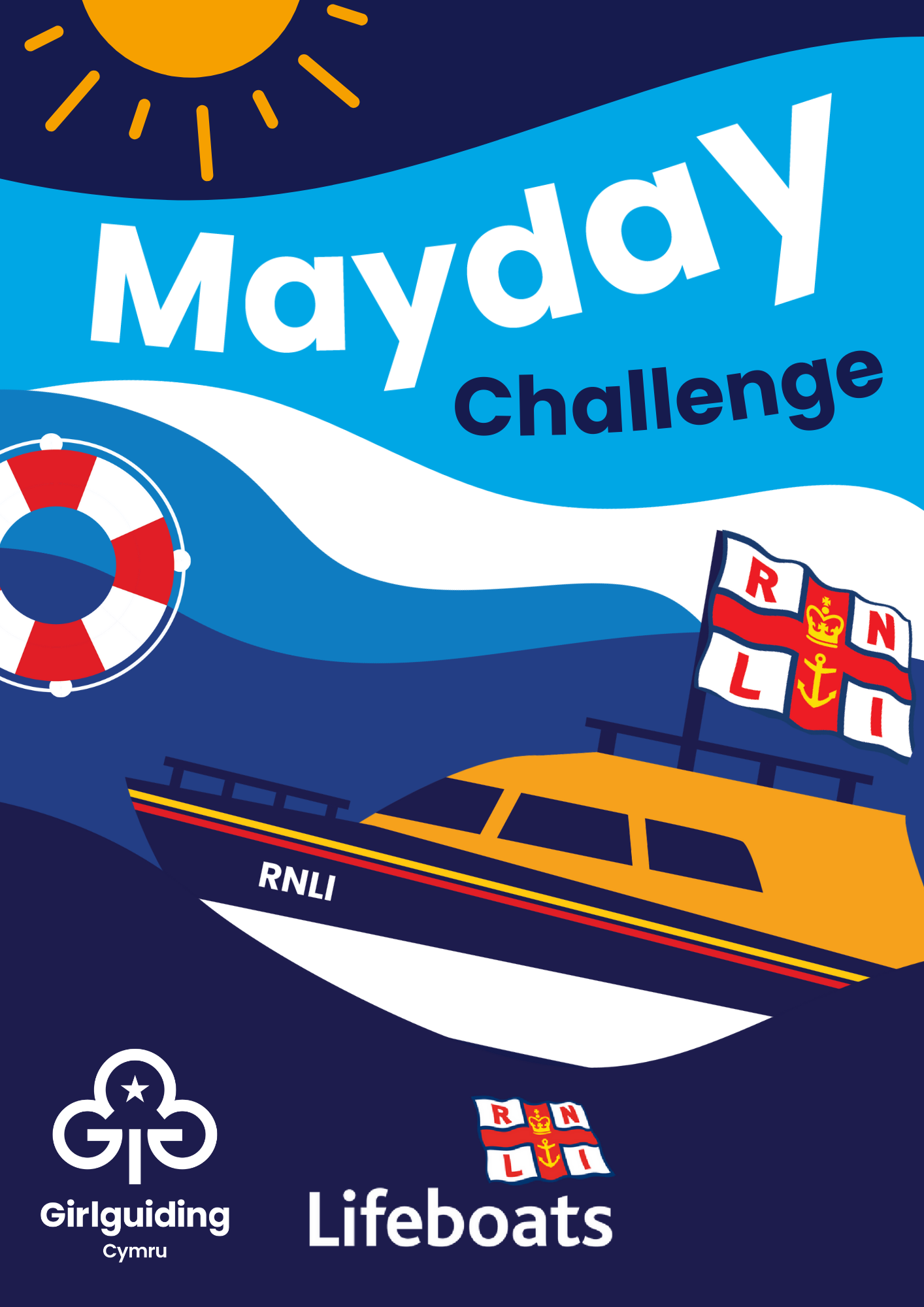 RNLI and Girlguiding Cymru Mayday challenge
