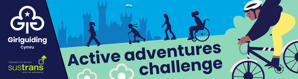 Girlguiding Cymru Active adventures challenge