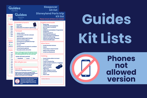 Girlguiding Cymru Kit list library