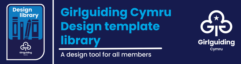 Girlguiding Cymru design template library