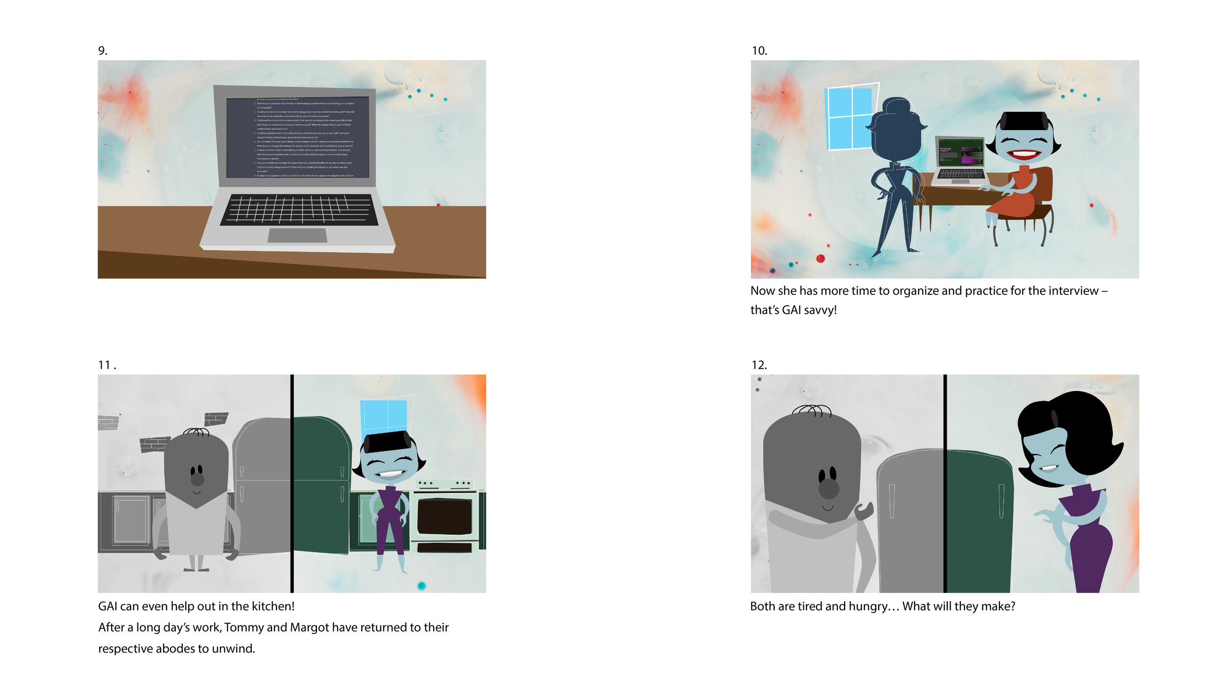 Informative Generative AI Animation Storyboards — Leah Sims
