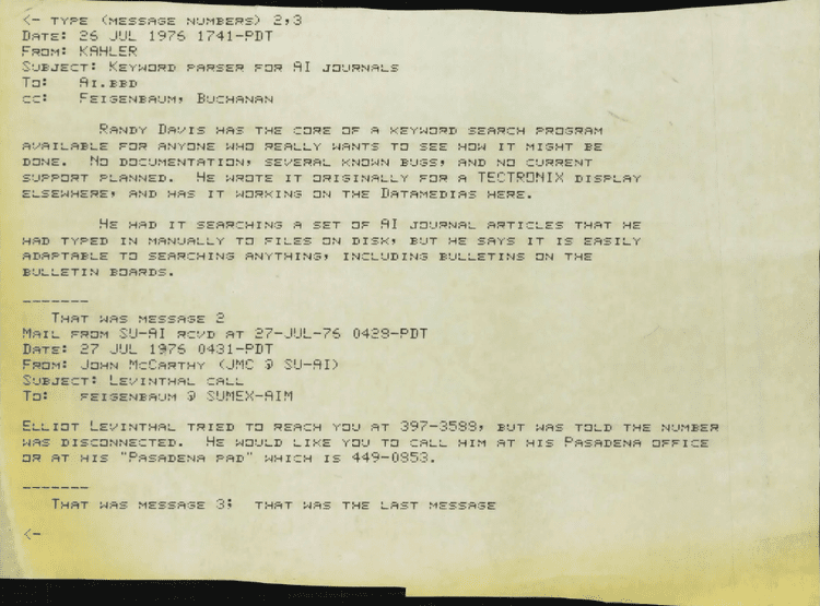 In the 1970s, Email Was Special — Paleofuture