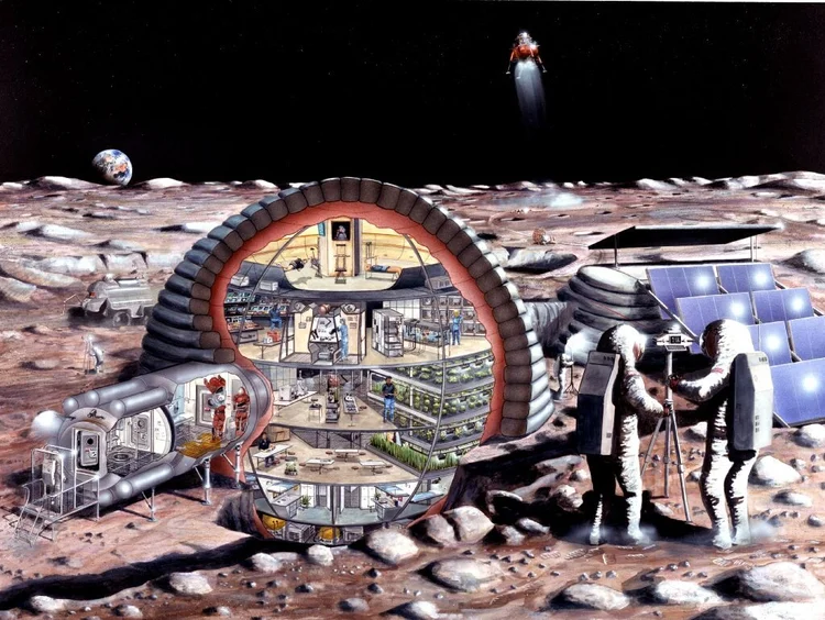 NASA's Moon Habitat of the Future From 1989 — Paleofuture