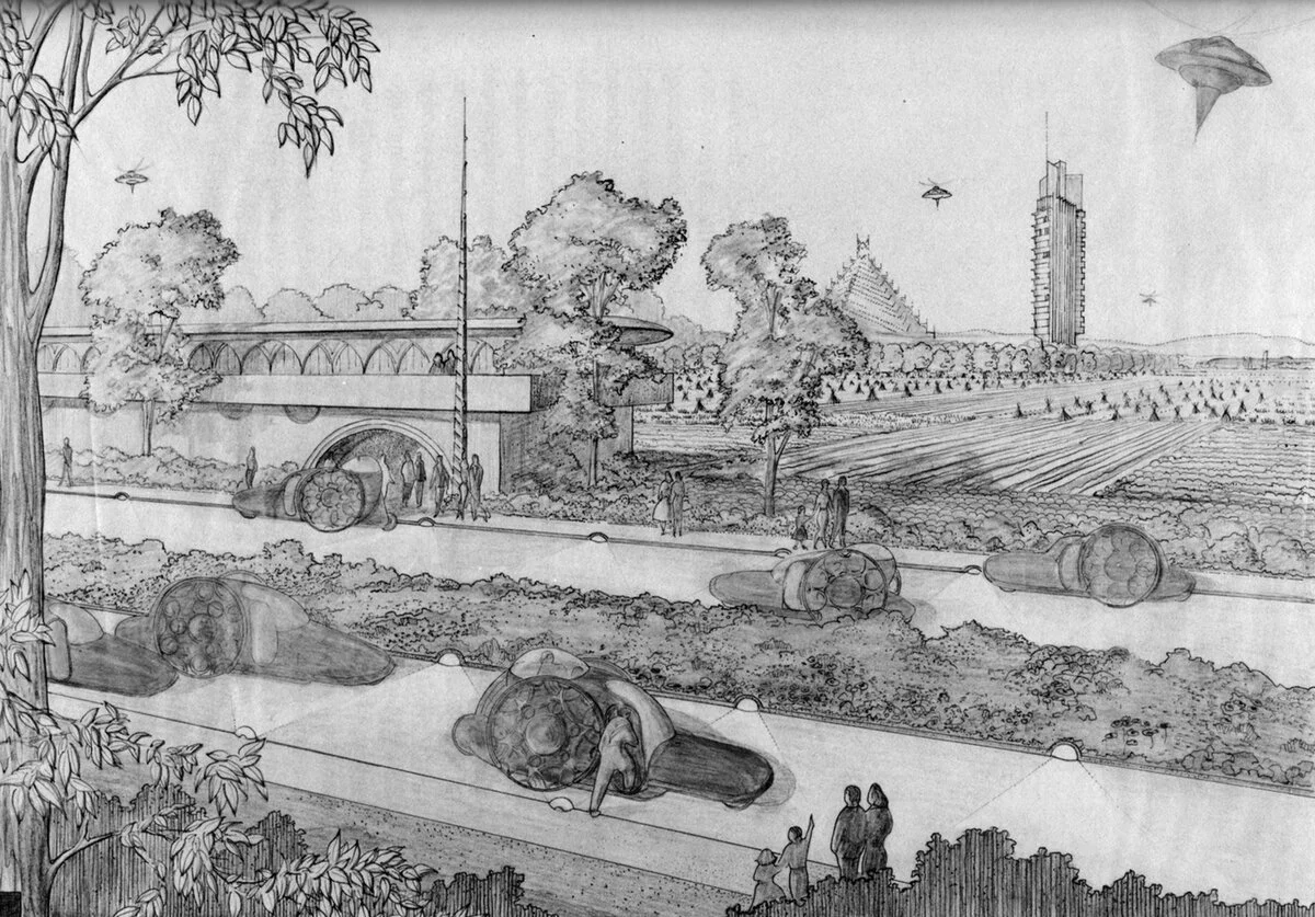 Frank Lloyd Wright's Futuristic Suburban Utopia Was Called Broadacre ...