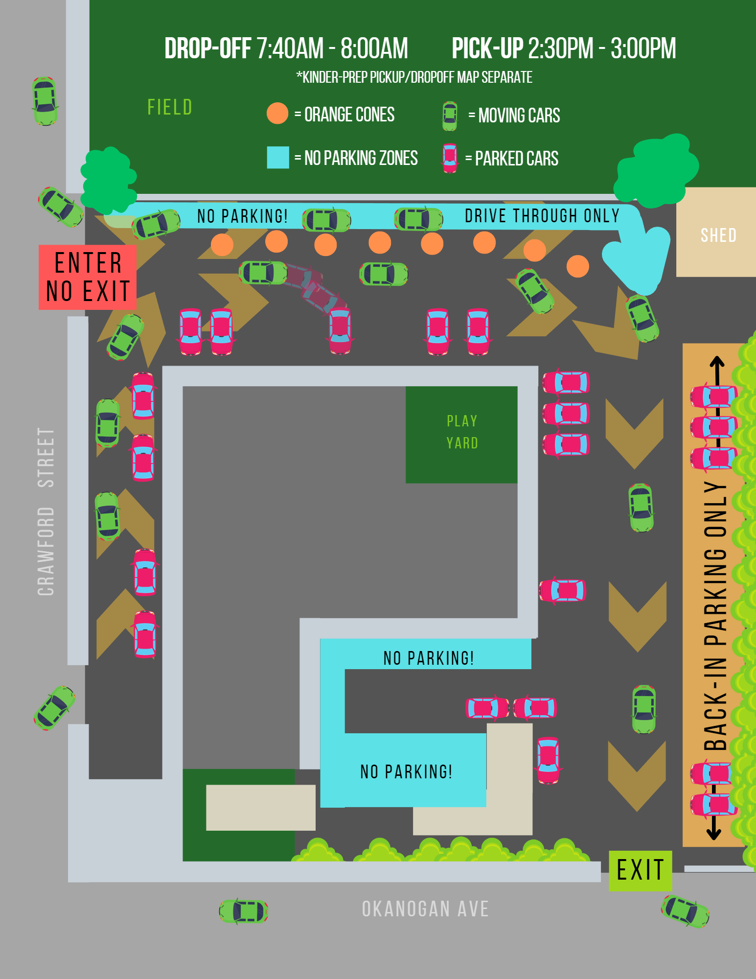 Parking Lot Maps — The River Academy