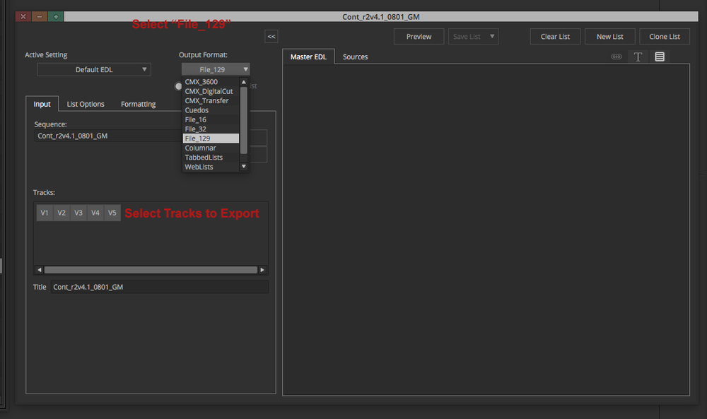 How To - AAF and EDL Export — John Daro