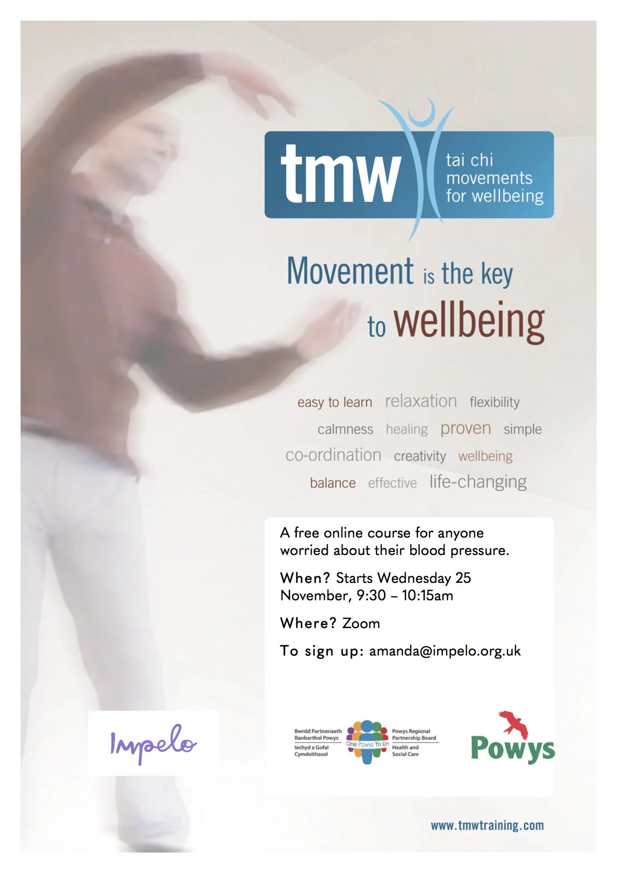 Free Tai Chi Movements for Wellbeing course online — Impelo