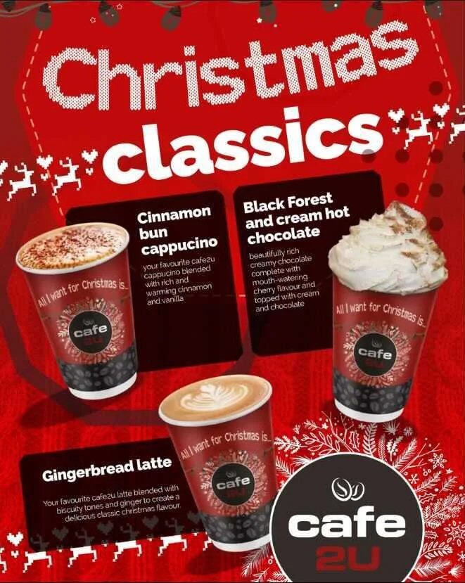 Christmas Drinks and Events Launch for 2020 — Cafe2U