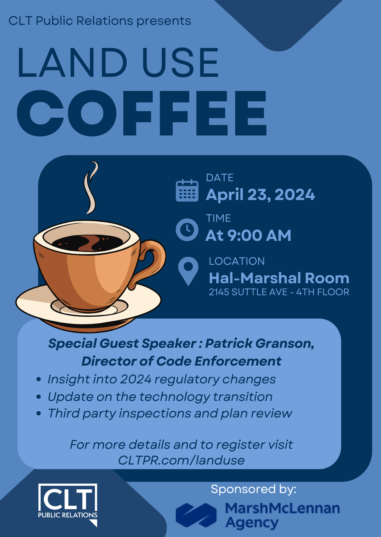 The Land Use Coffee — CLT Public Relations