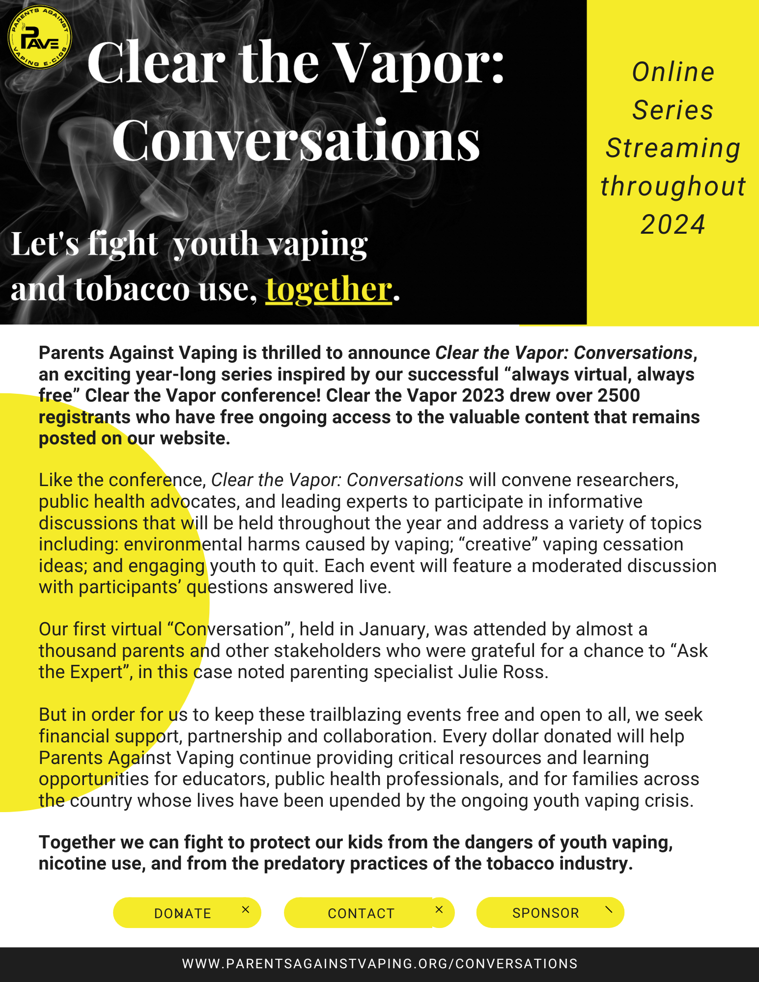 CTV: Conversations — Parents Against Vaping E-cigarettes