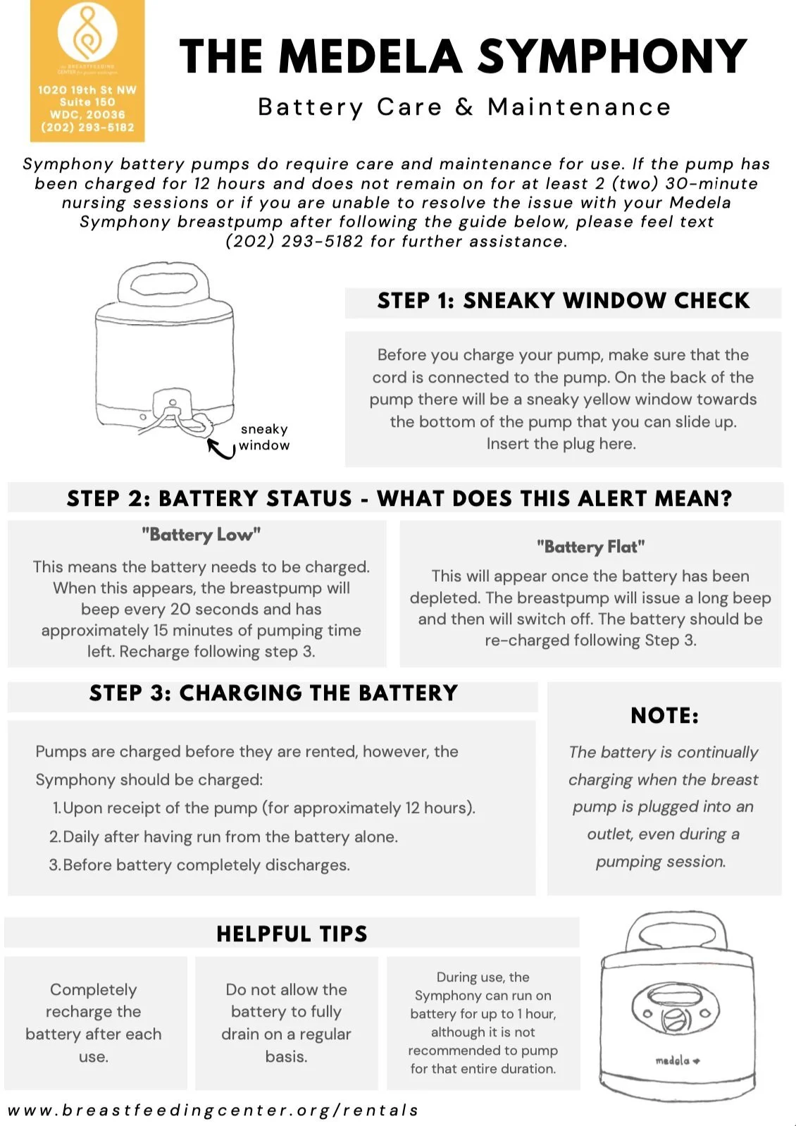 The Medela Symphony (Troubleshooting) — Breastfeeding Center for Greater Washington