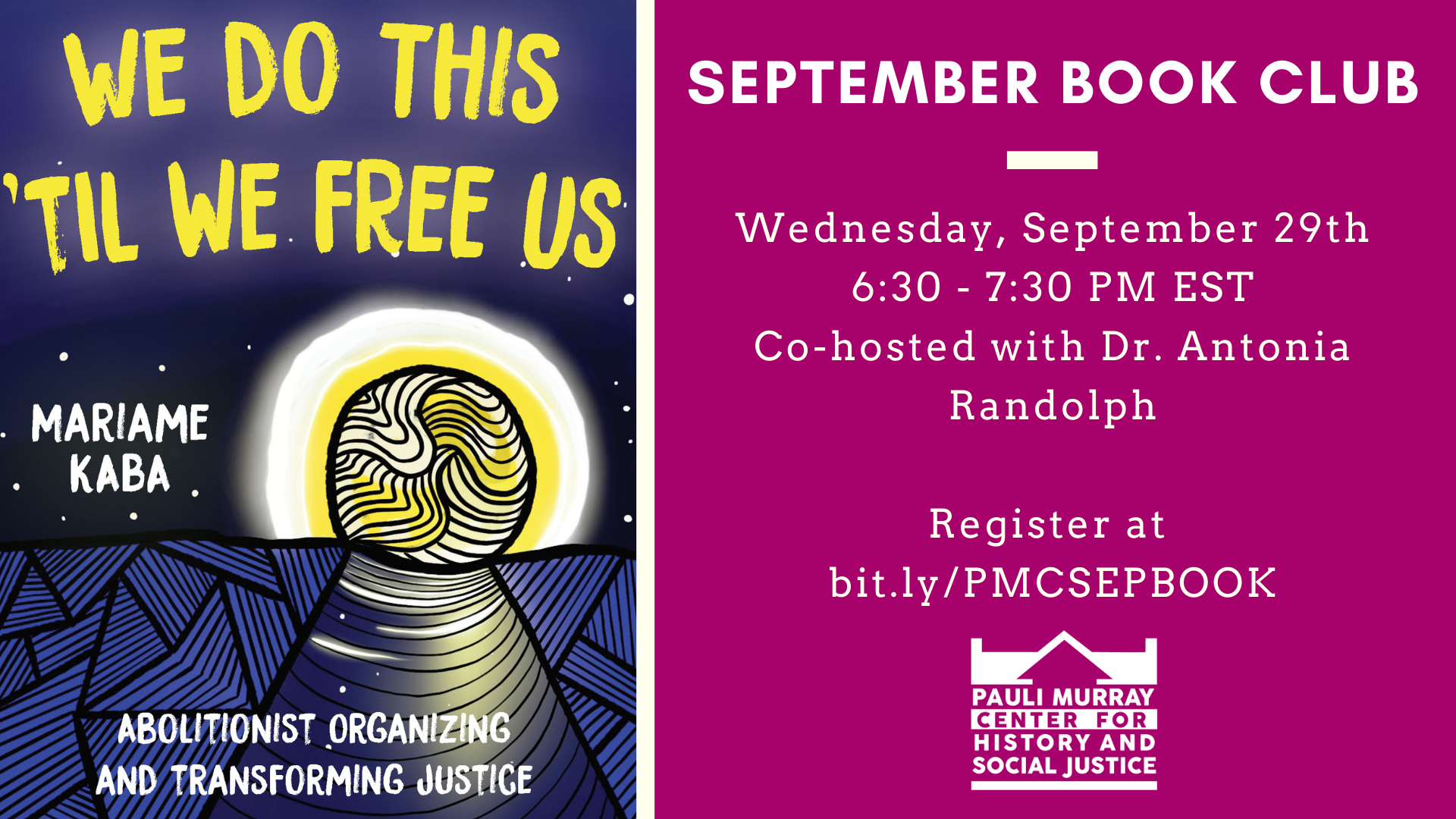 Pauli Murray Center: September Book Club — Pauli Murray Center