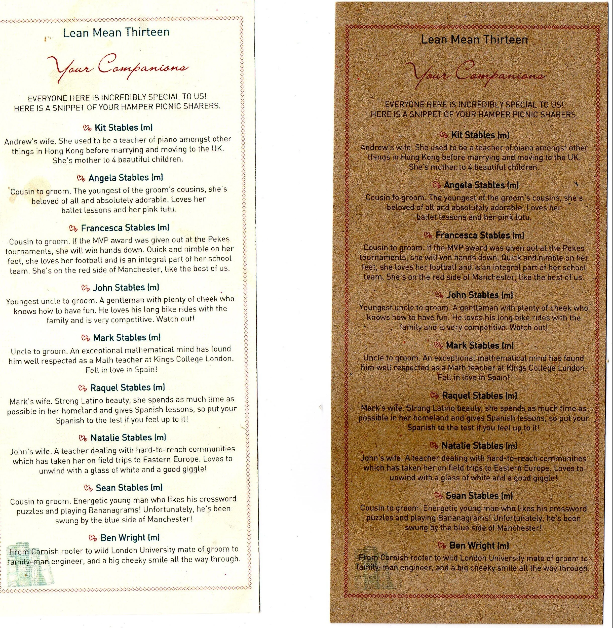 Hamper Menu — Purple Carrot Catering