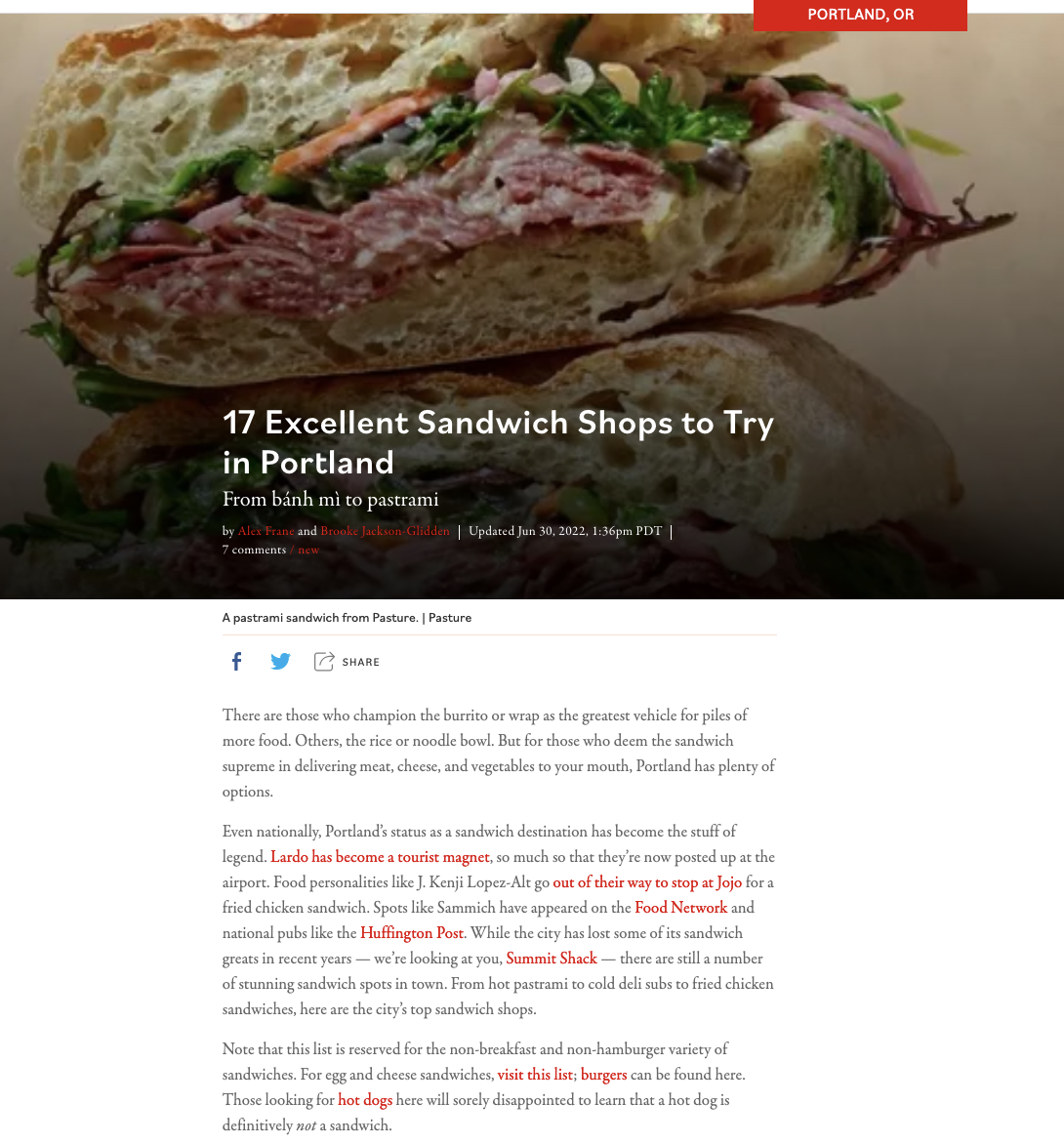 Press — Welcome to Sammich