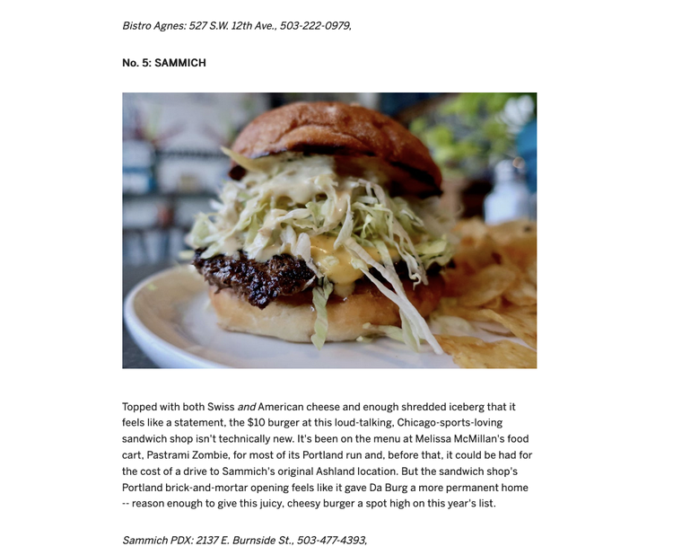Press — Welcome to Sammich