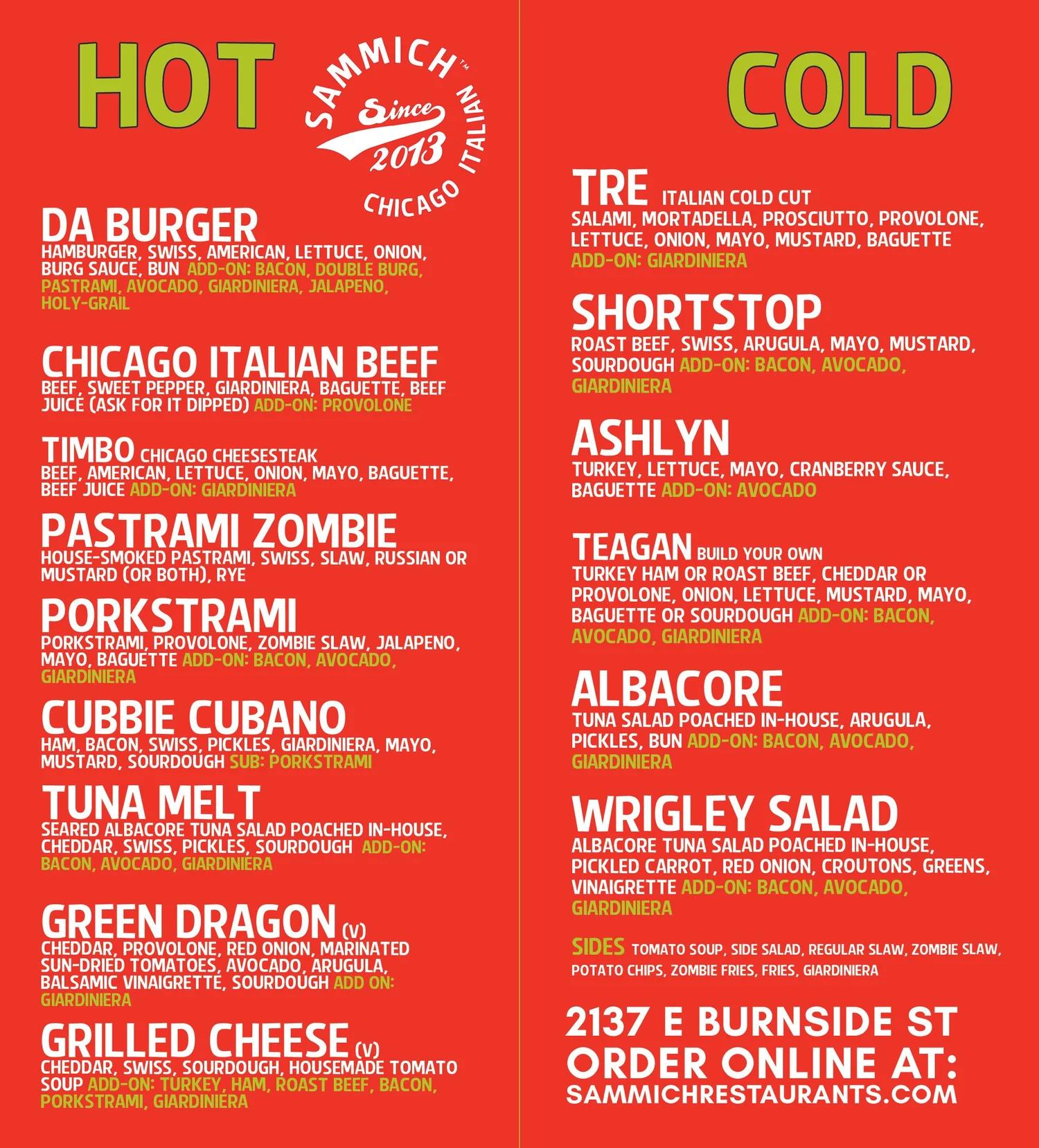 Portland on Burnside — Welcome to Sammich