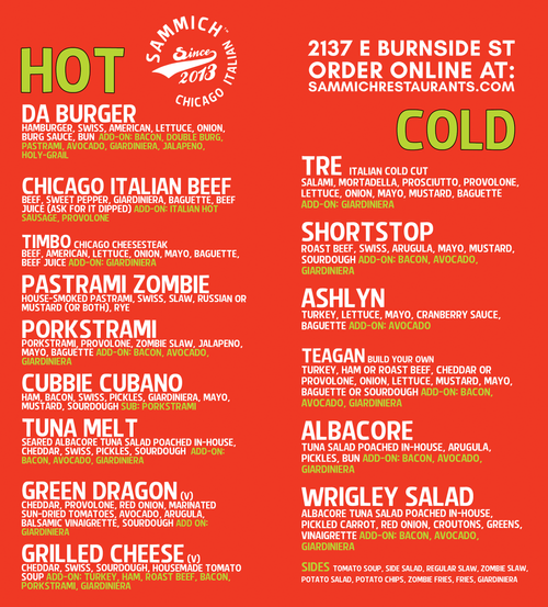 Portland on Burnside | Order Now for Delicious Sandwiches — Welcome to ...