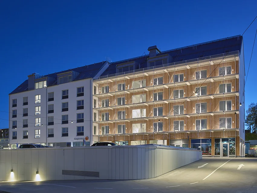 Centrumboende växer fram i Nykvarn — Gatun Arkitekter