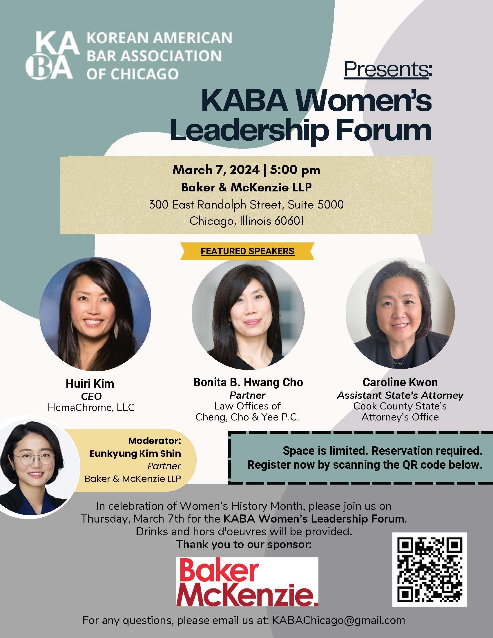 KABA Women's Leadership Forum — KABA - Korean American Bar Association ...