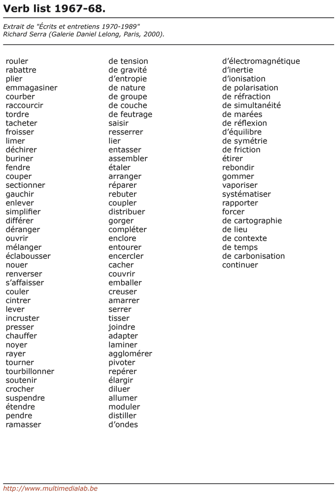 french verbs list a z