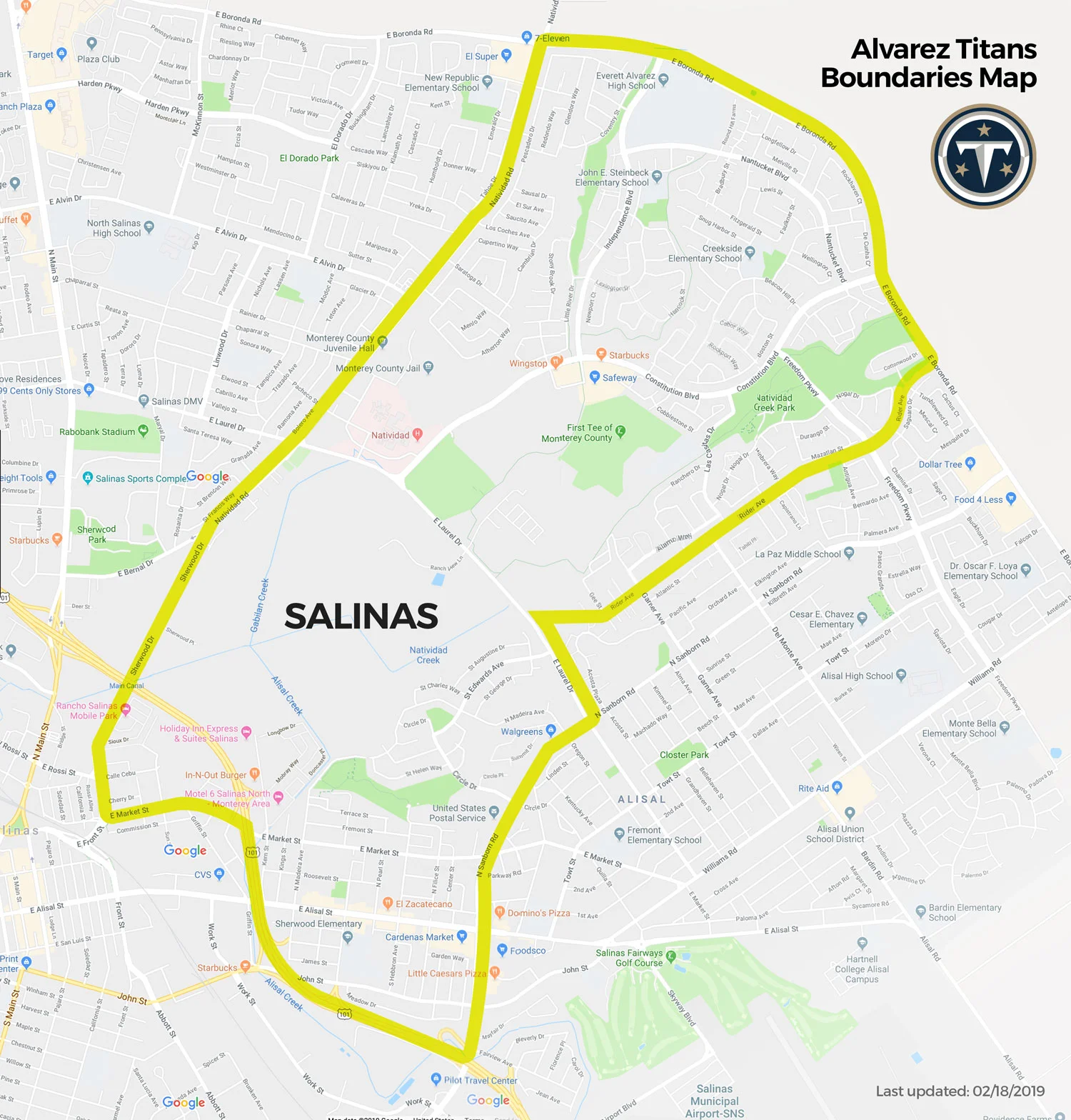 Boundaries — Alvarez Titans Football & Cheer