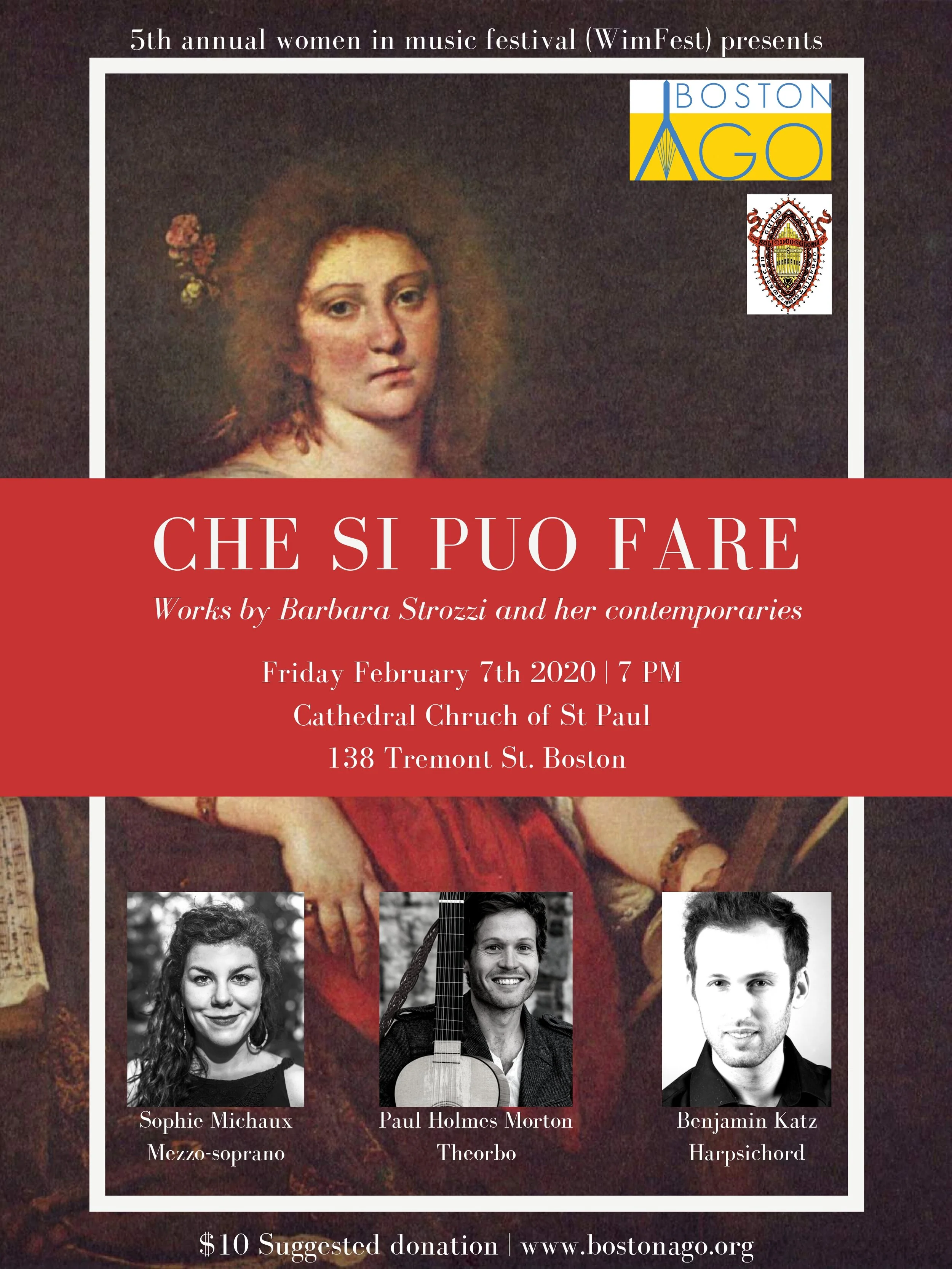 Che si può fare - A Recital of Barbara Strozzi's solo vocal music — St ...