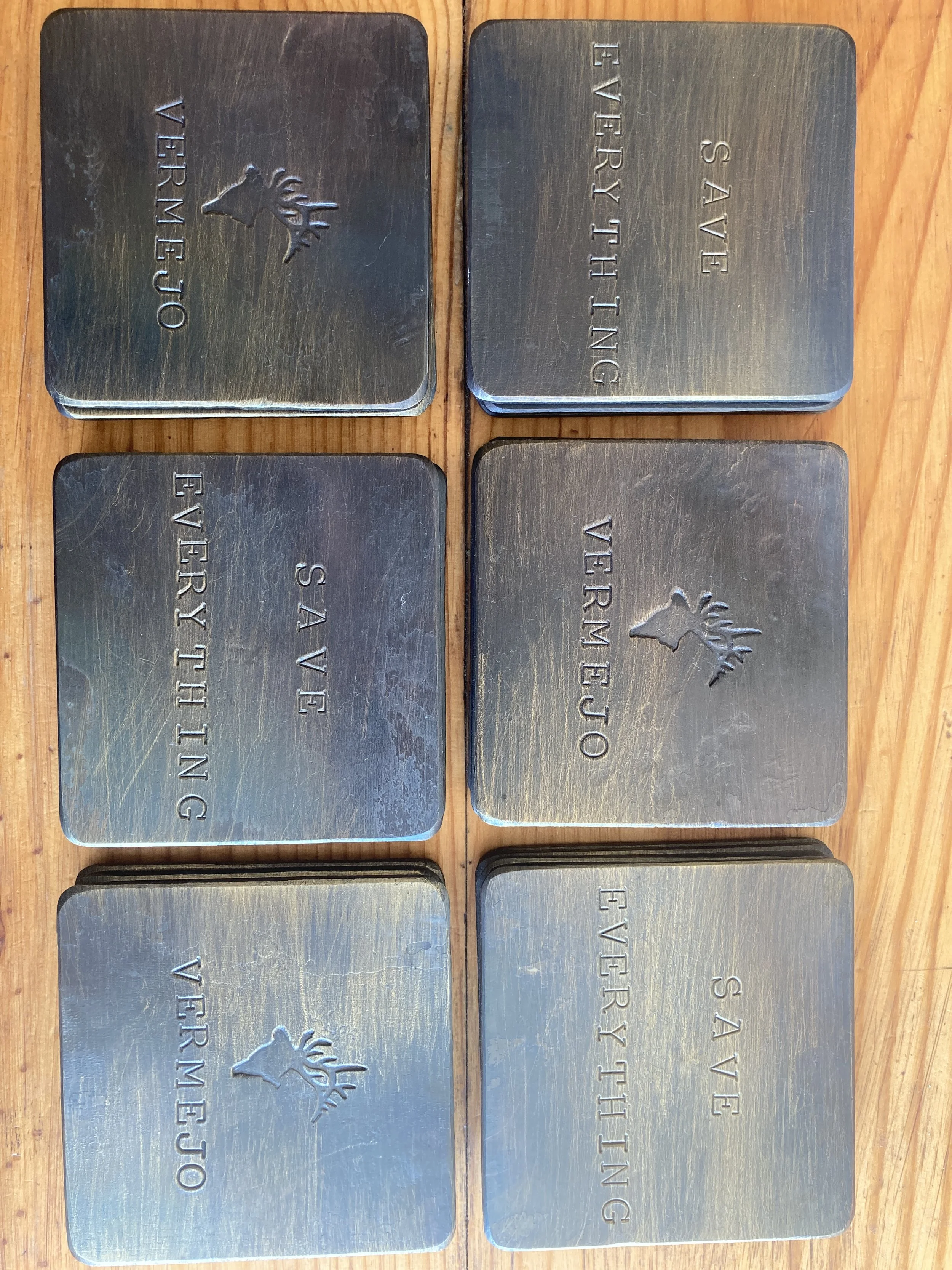 Custom Steel Coasters — Meridian Farm and Forge