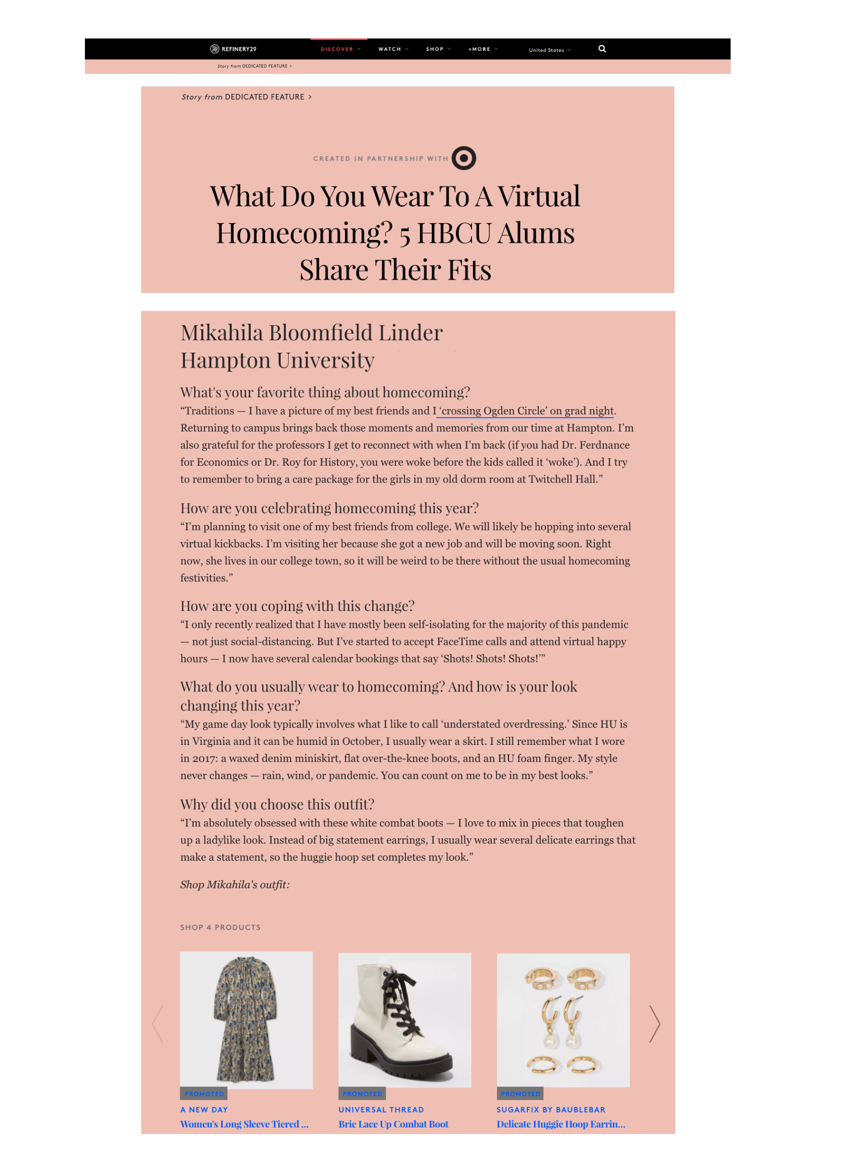 Refinery29 x Target — Branded Content — Mikahila Bloomfield