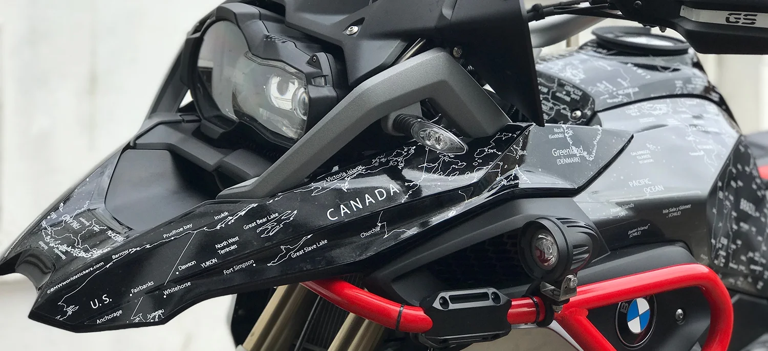 BMW R1200GS and R1250GS LC 2017 to present. World Stickers and Decals ...