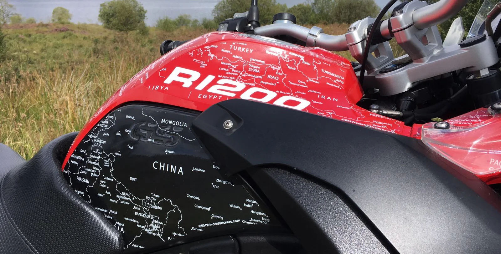 BMW R1200GS Adventure 2008 to 2012 World Stickers and Decals — BMW ...