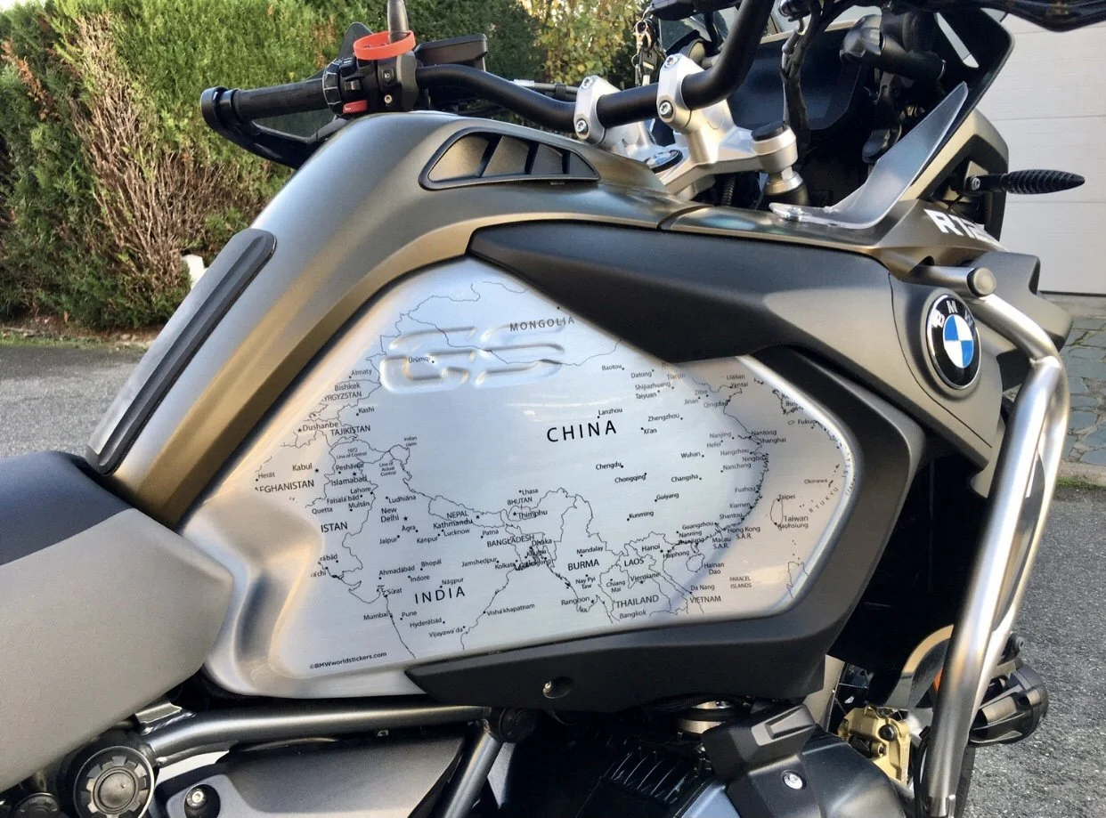 BMW R1200GS R1250GS LC Adv 14-on GS Adv Tank Map Stickers Decals ...
