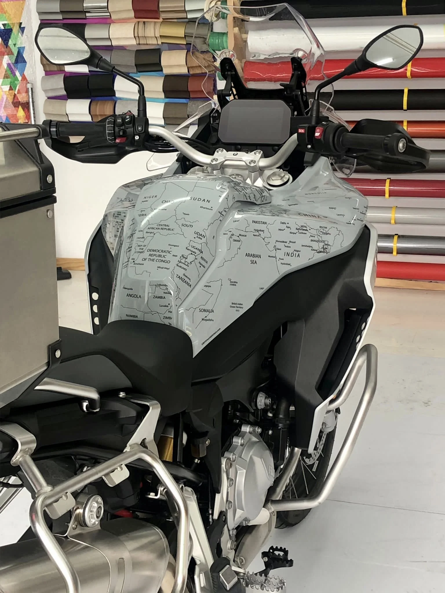 BMW F850 GS LC Adventure 2020-on GS Tank Map Stickers Decals Graphics ...