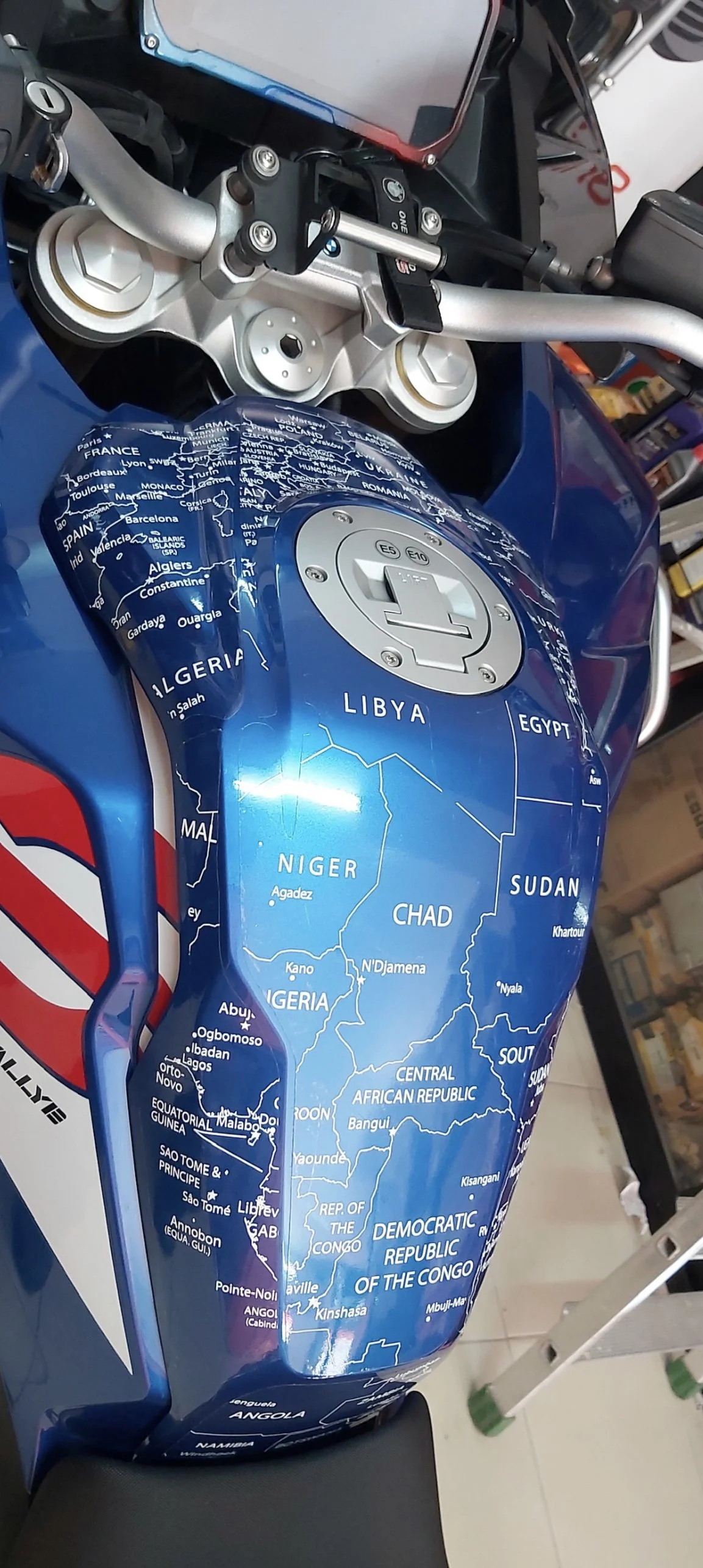 BMW F850 GS LC Adventure 2020-on GS Tank Map Stickers Decals Graphics ...