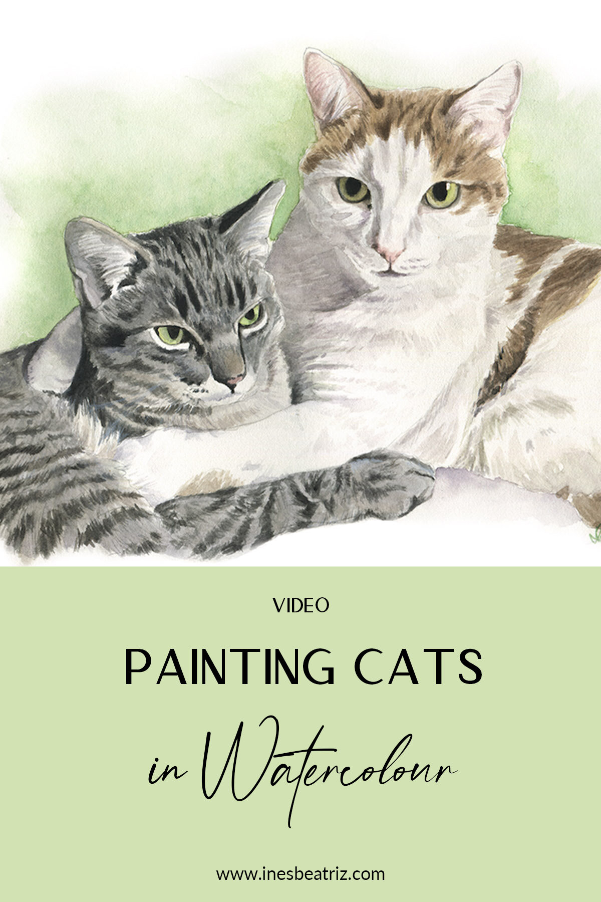 Video: Painting Two Cats + Thoughts on Pet Portraiture — Inés Beatriz