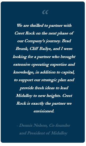 Midalloy — Crest Rock Partners