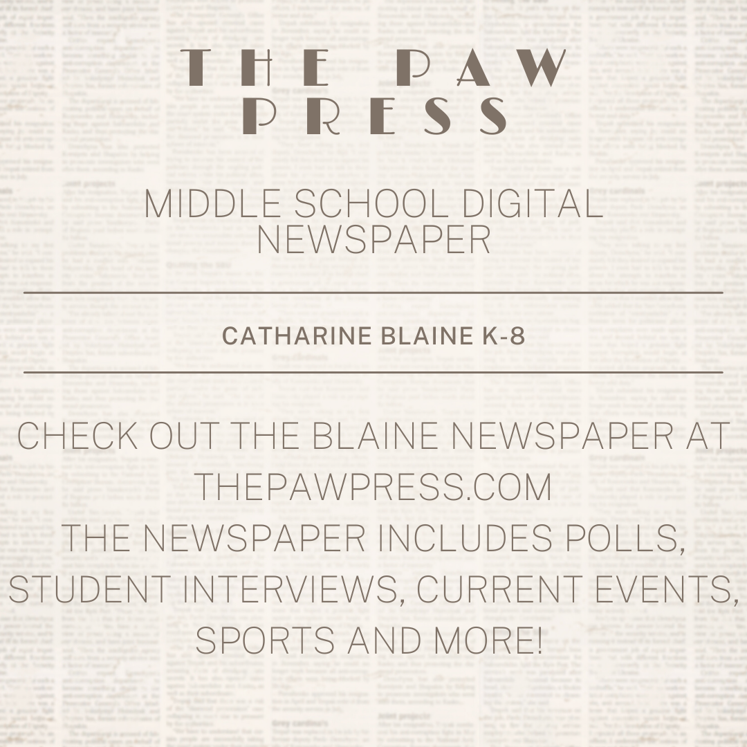 the paw press — Catharine Blaine K-8 PTA