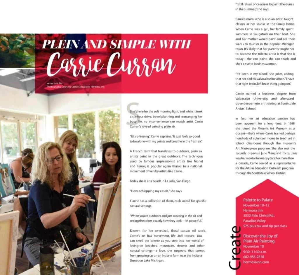 MIMOSA & MONET SATURDAY MORNINGS & MORE — Carrie Curran